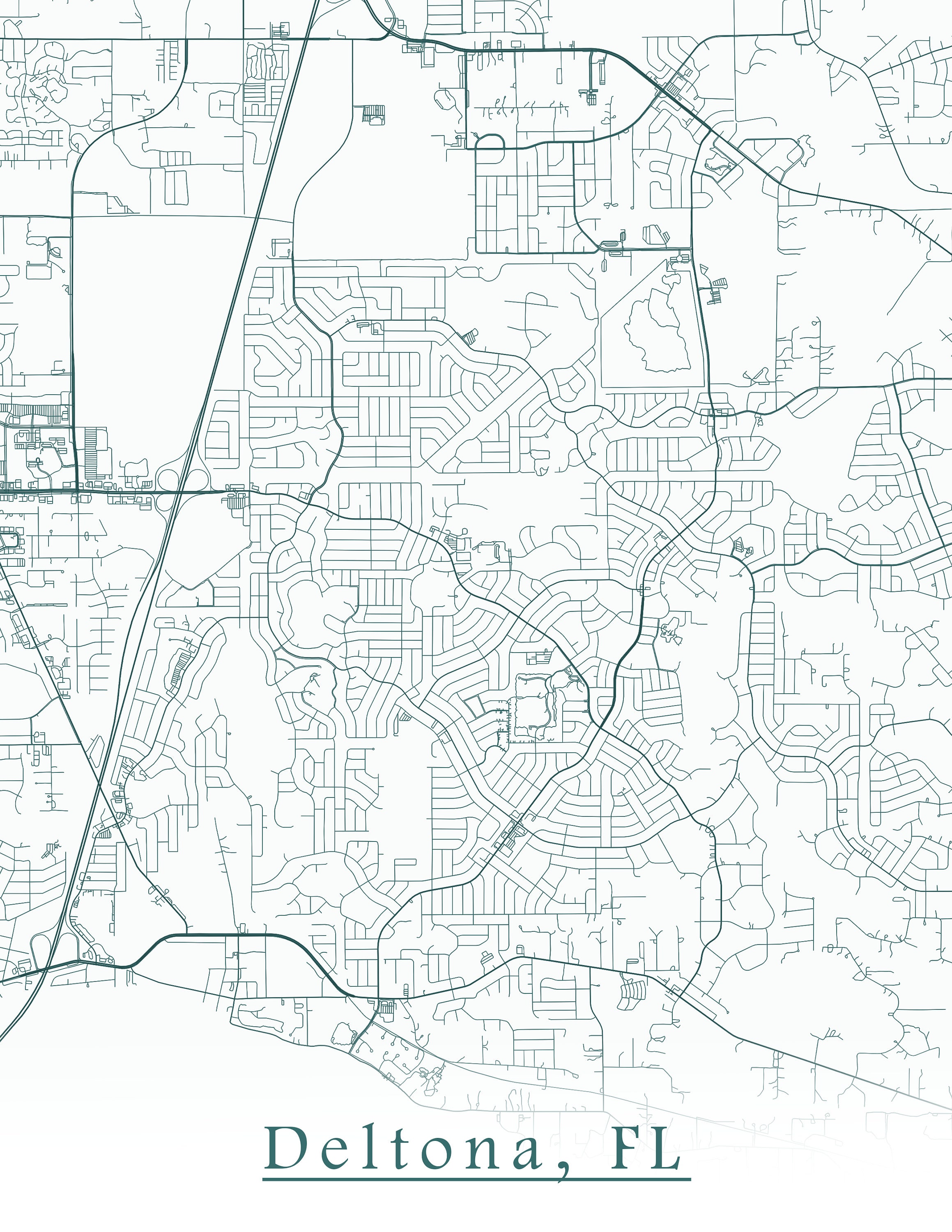Northern Map Of Deltona Florida