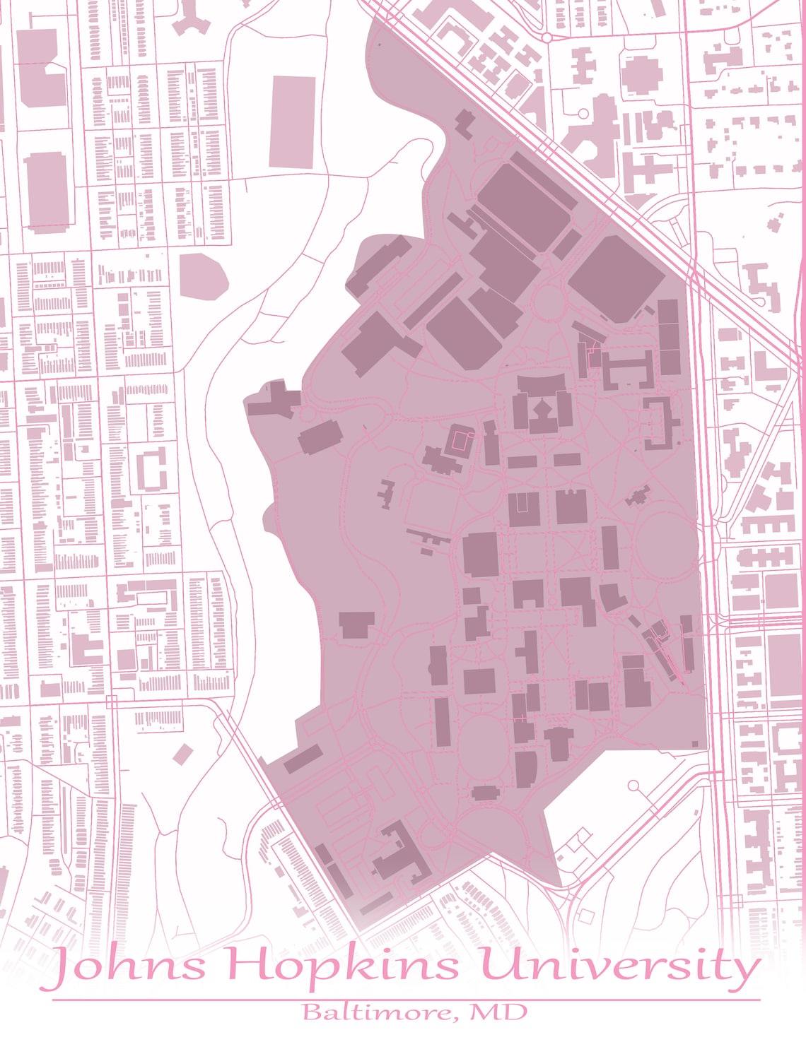 Johns Hopkins University Baltimore Campus Map - United States Map
