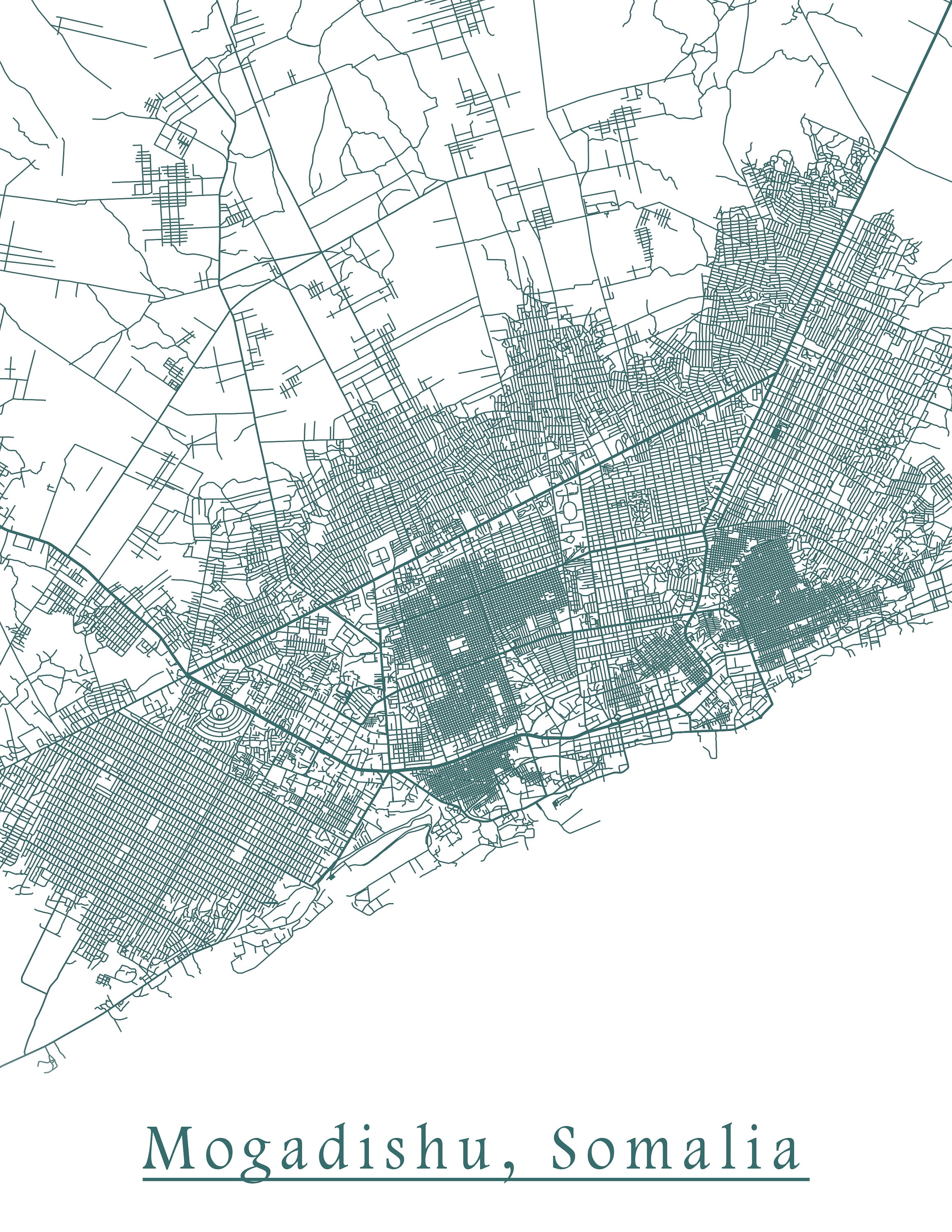 somalia map mogadishu