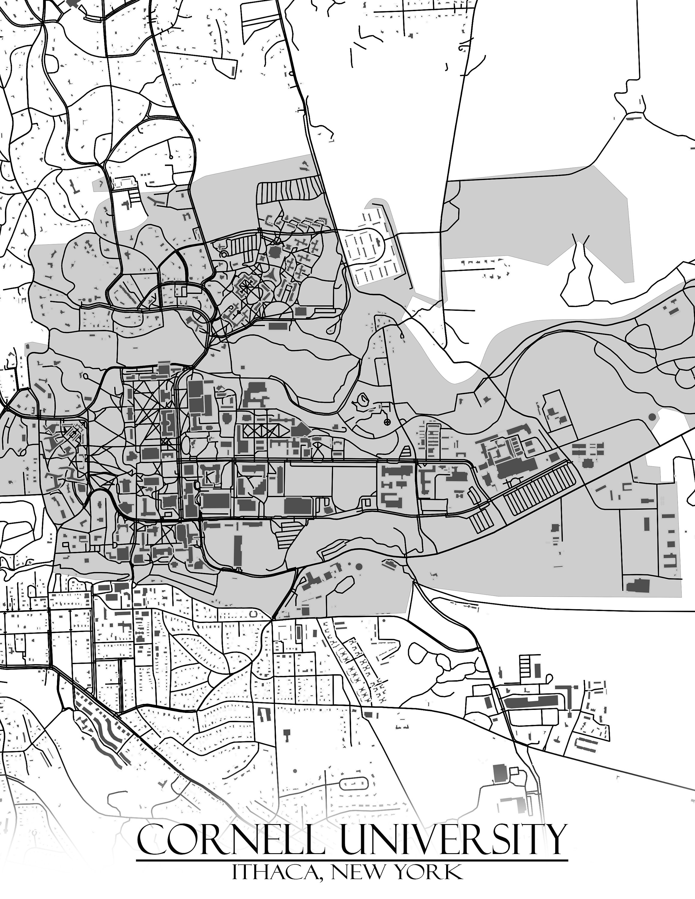 Cornell University Map