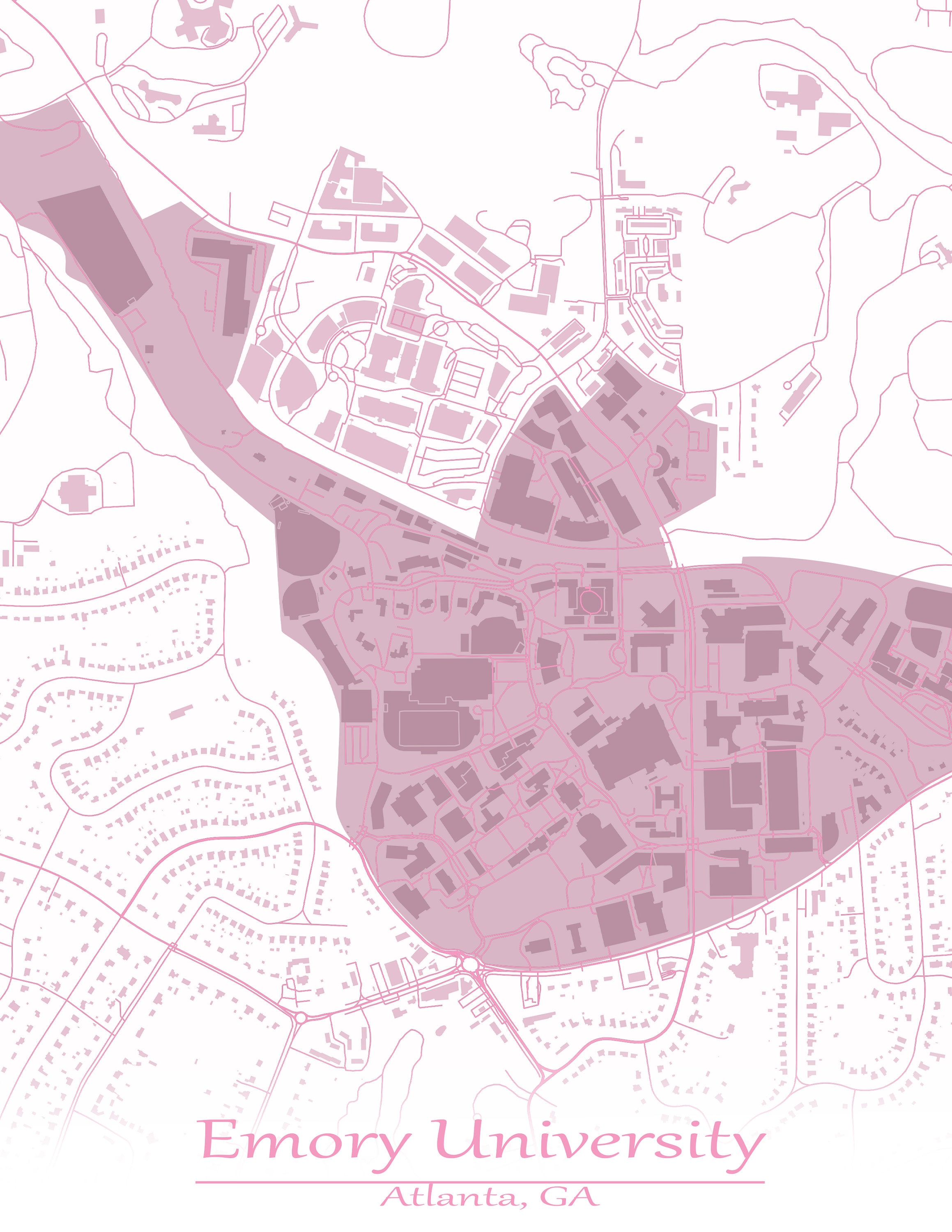 Emory Campus Map