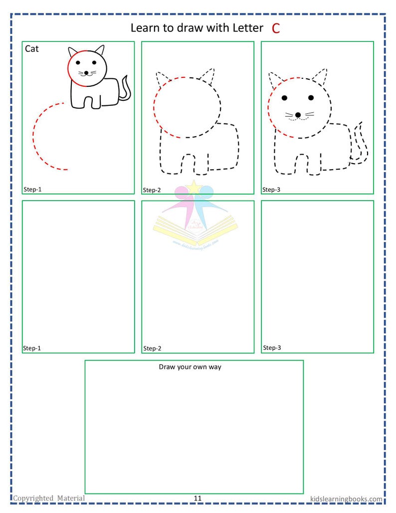 Learn Drawing With Alphabet by Letter Tracing Drawing Method | Learn to ...