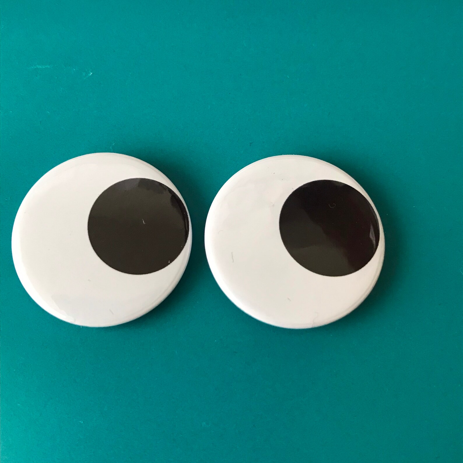Pair of Eyeball Badges. Position Them Independently to Make | Etsy