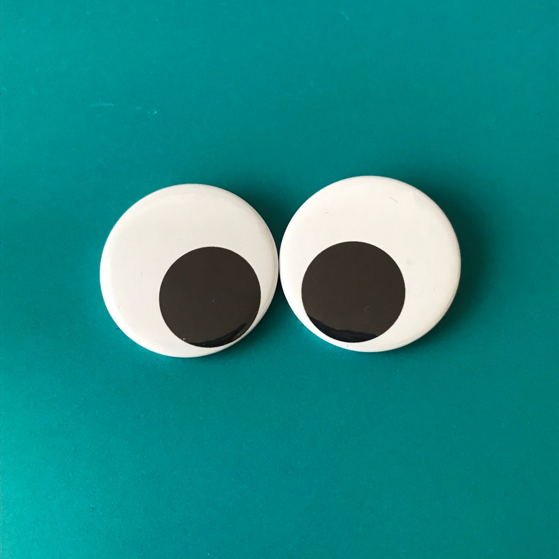 Pair of Eyeball Badges. Position Them Independently to Make | Etsy