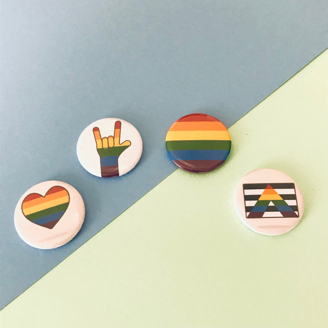 Lgbtq Lgbtttqqiaa Ally Pride Badges 1 25mm Badge Etsy