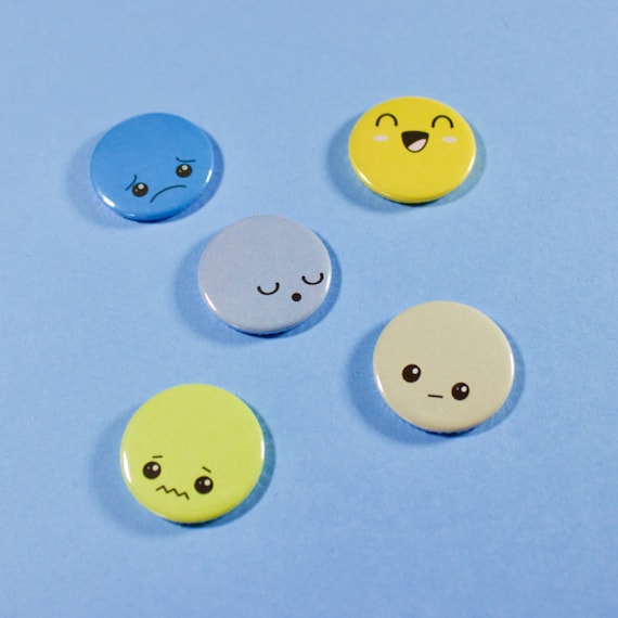 Emotion Communication Picture Badges. Mini 1 2.5cm - Etsy UK