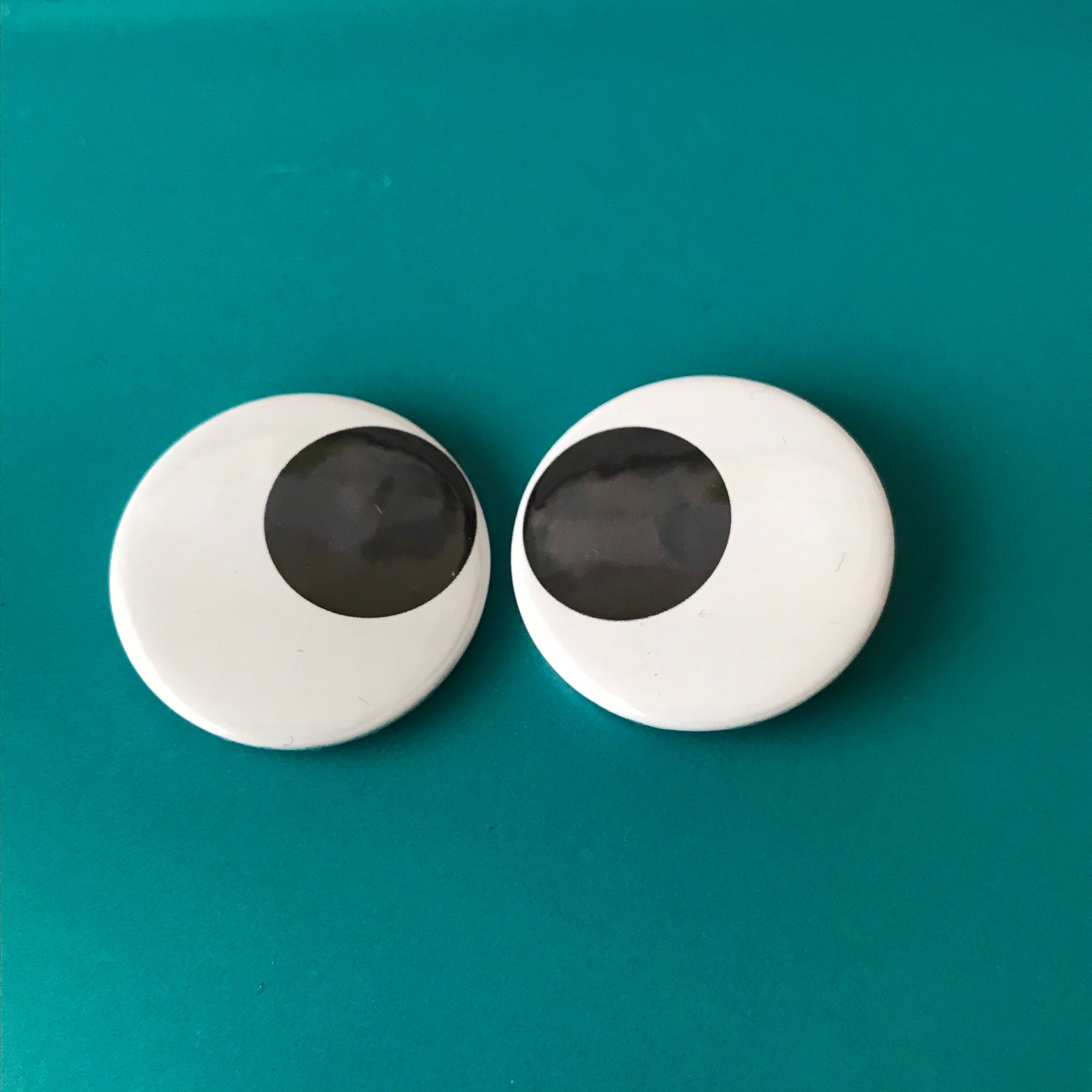 Pair of Eyeball Badges. Position Them Independently to Make | Etsy