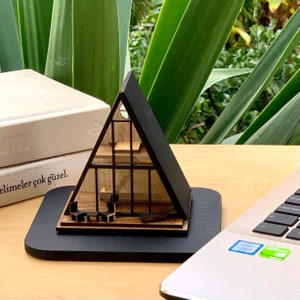 Miniature A Frame House Assembled Architectural Model, Gift for A Frame ...