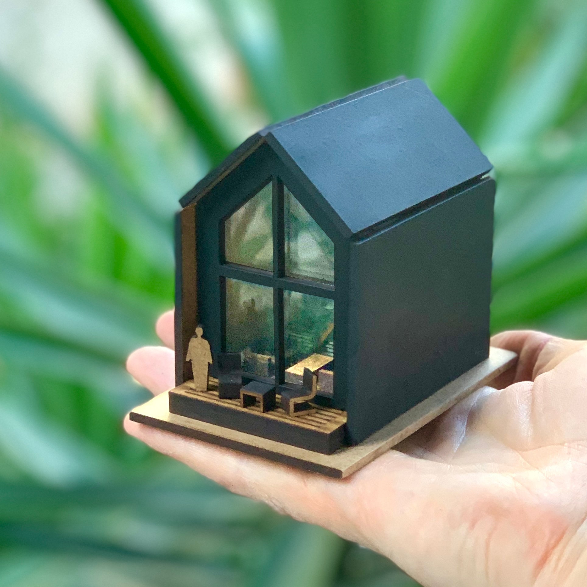 Miniature Micro Dollhouse DIY Kit Modern Wooden Dollhouse - Etsy