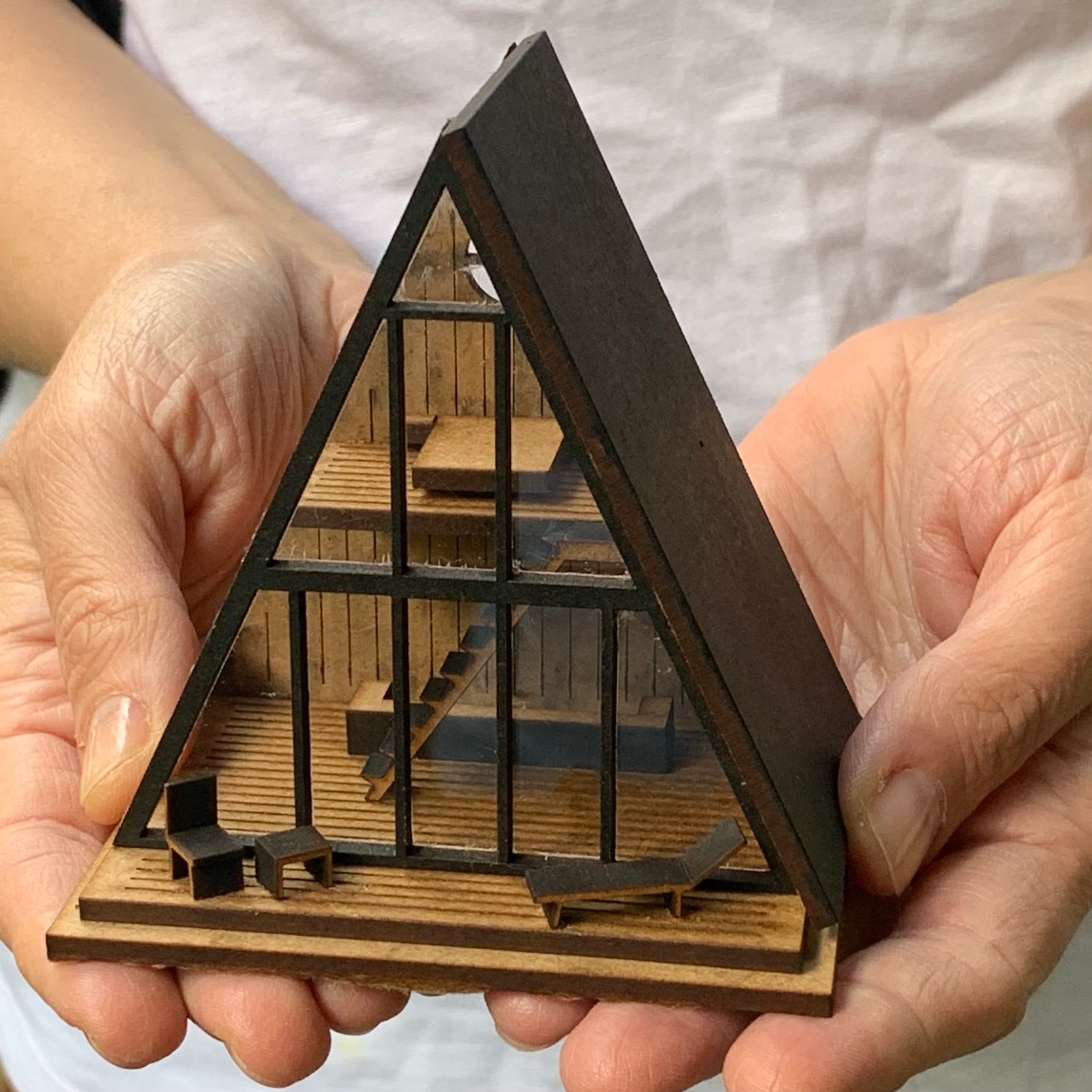 DIY Modern House Kit Micro Dollhouse Miniature Tiny House - Etsy UK