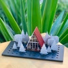 DIY Miniature Scandinavian House Kit, Modern A-frame Micro Dollhouse ...