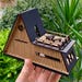 Decorative Wooden Mini House, A-frame Tiny House Architectural Model ...
