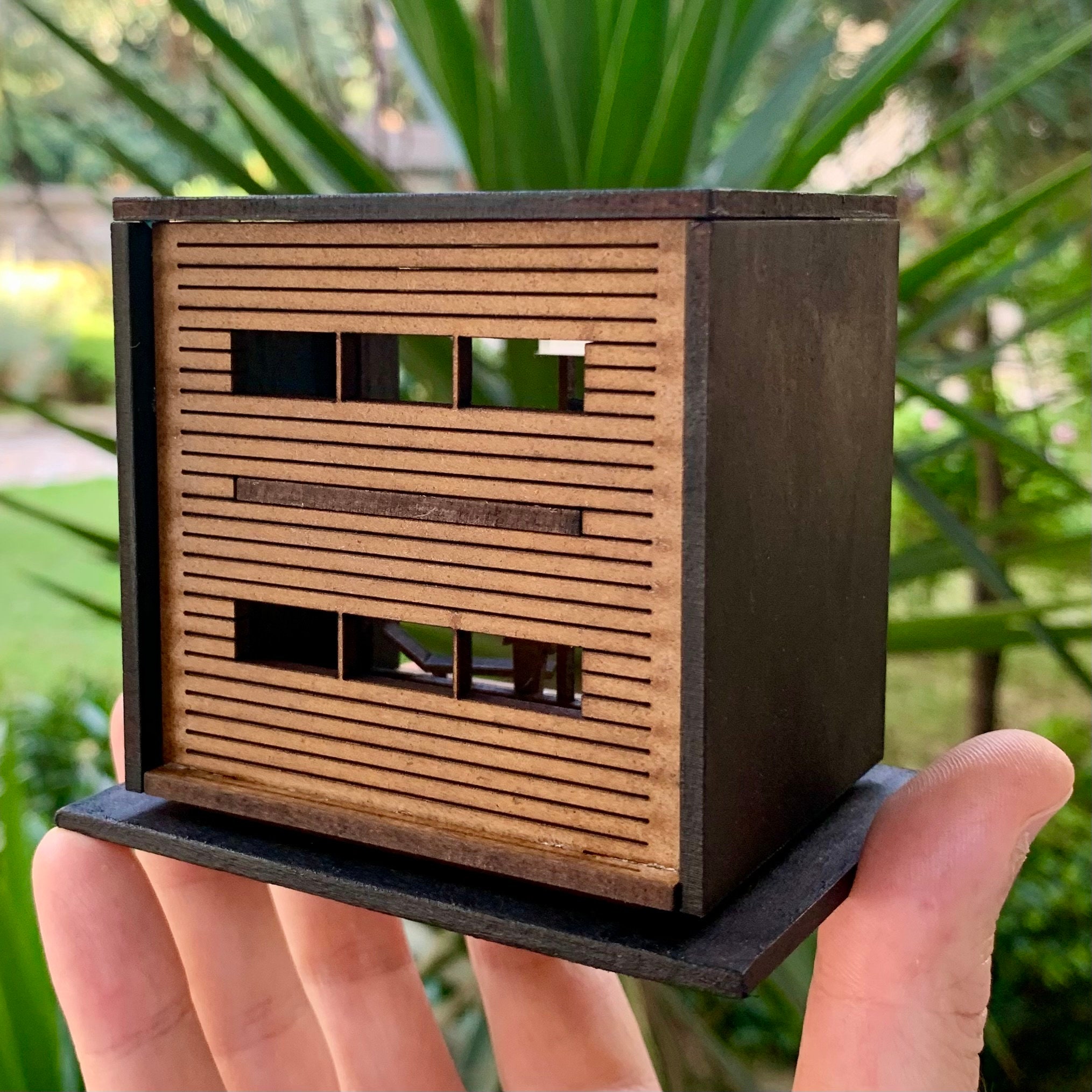 DIY Modern Mini House Kit, Miniature Tiny House Model, Micro Dollhouse ...