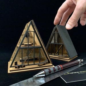 DIY Modern House Kit, Micro Dollhouse, Miniature Tiny House, Wooden ...