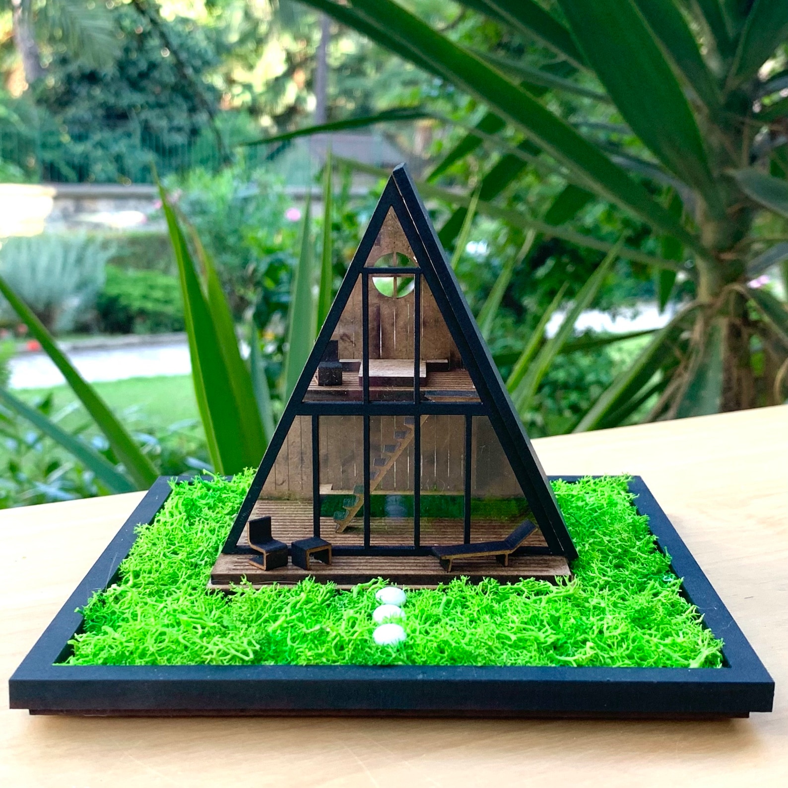 DIY Miniature House Model Mini Modern House With Garden Mini - Etsy