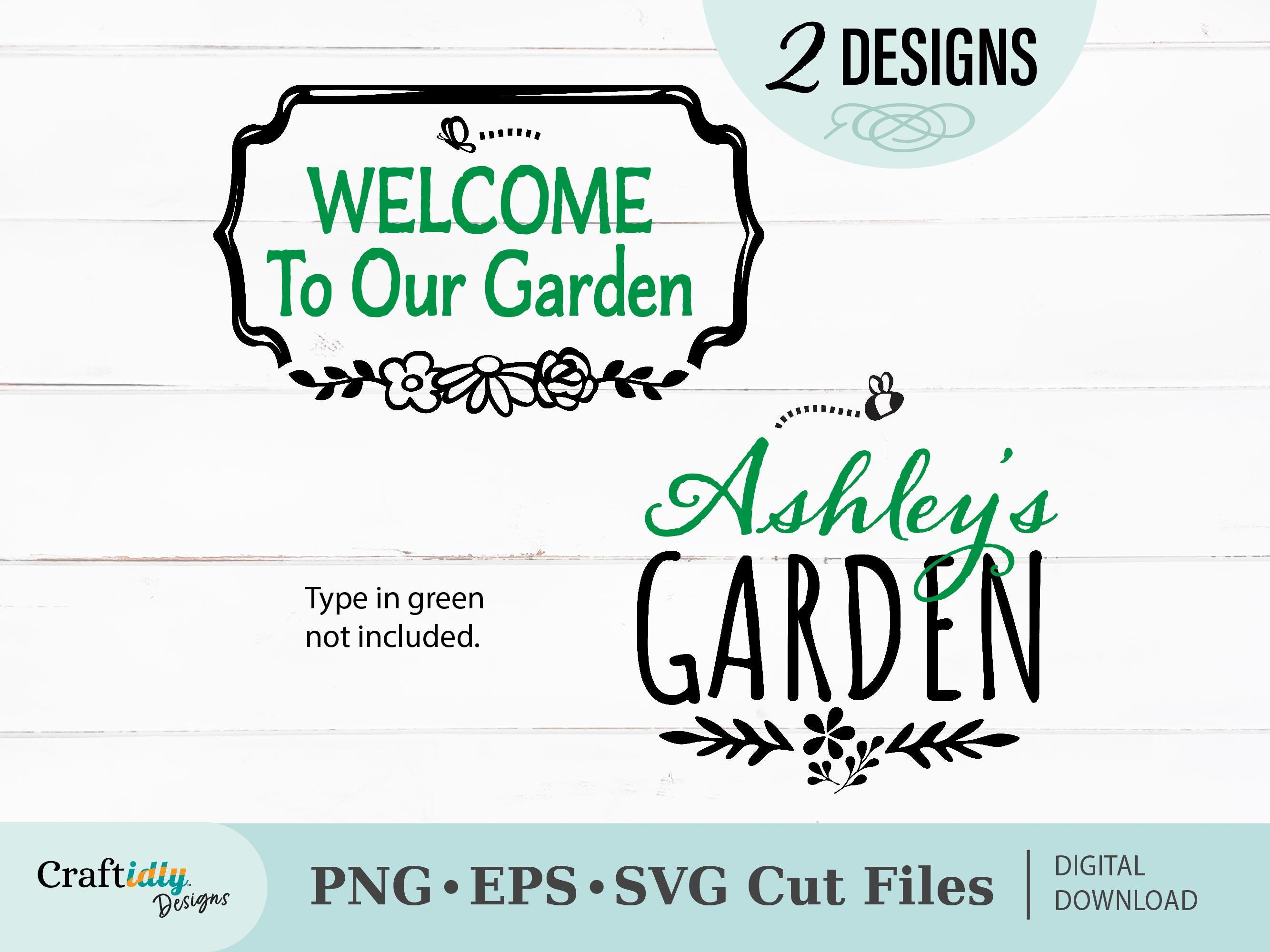 Custom Garden Signs SVG Bundle, Gardening Shirt, Personalizable Welcome ...