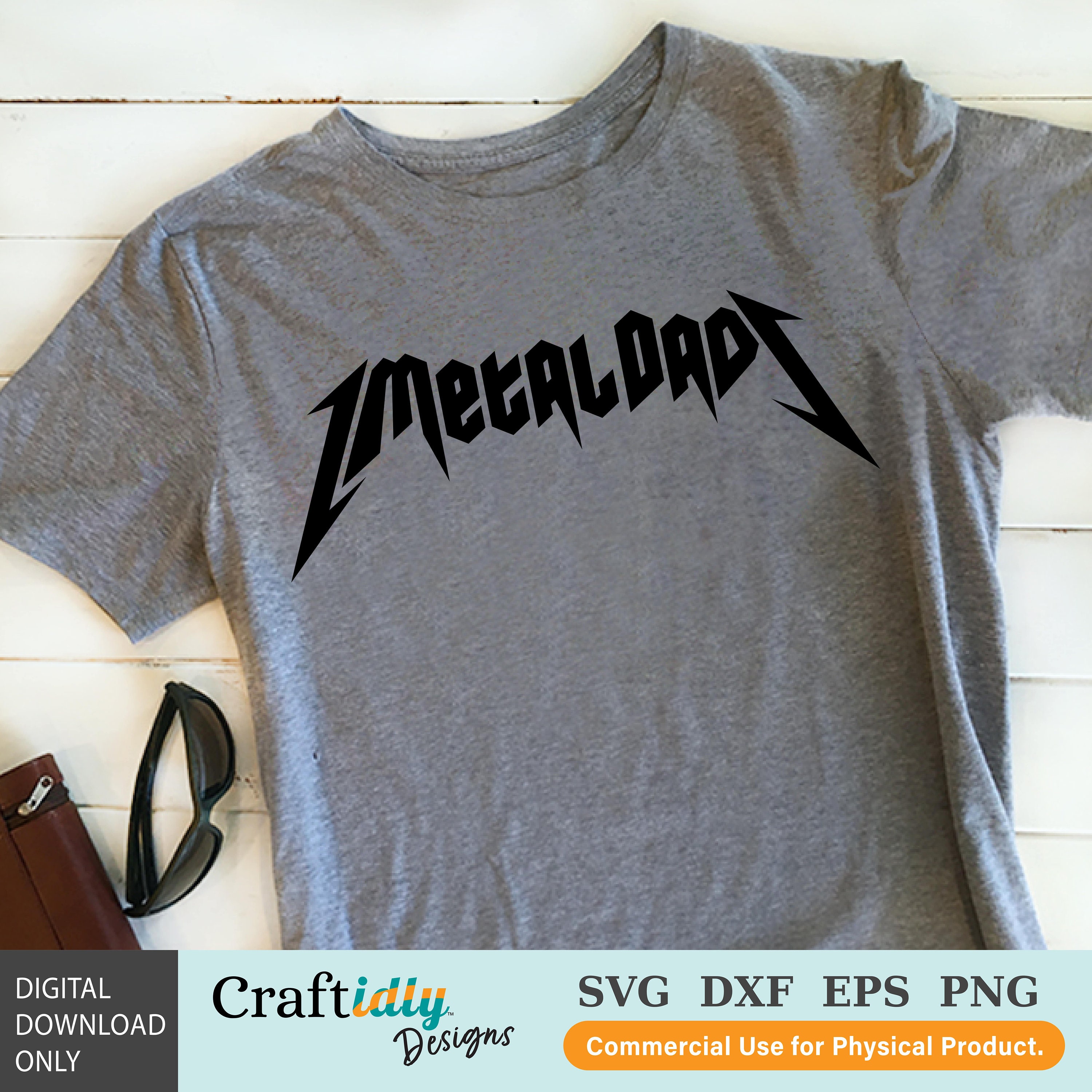 Metal Dad SVG, Dad SVG, Father's Day, Heavy Metal, Rock and Roll Dad ...