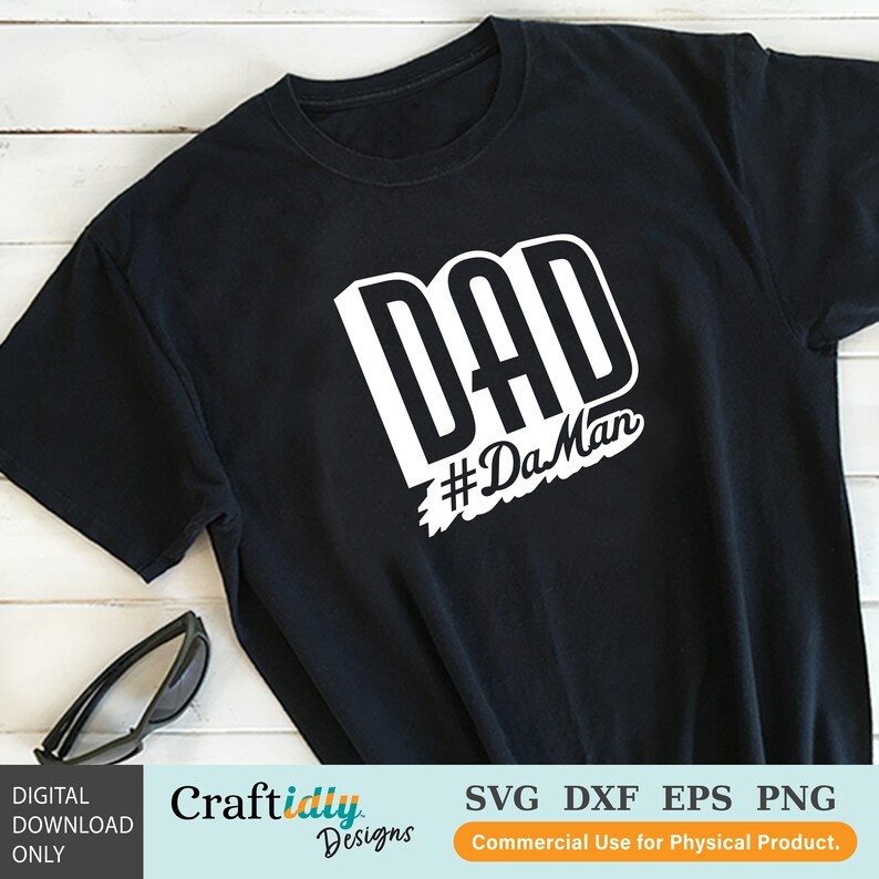 Dad Hashtag Daman SVG, Father's Day SVG, Dad SVG, Men's Shirt,the ...