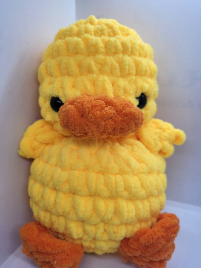 Chunky Crochet Duck Plush | Etsy