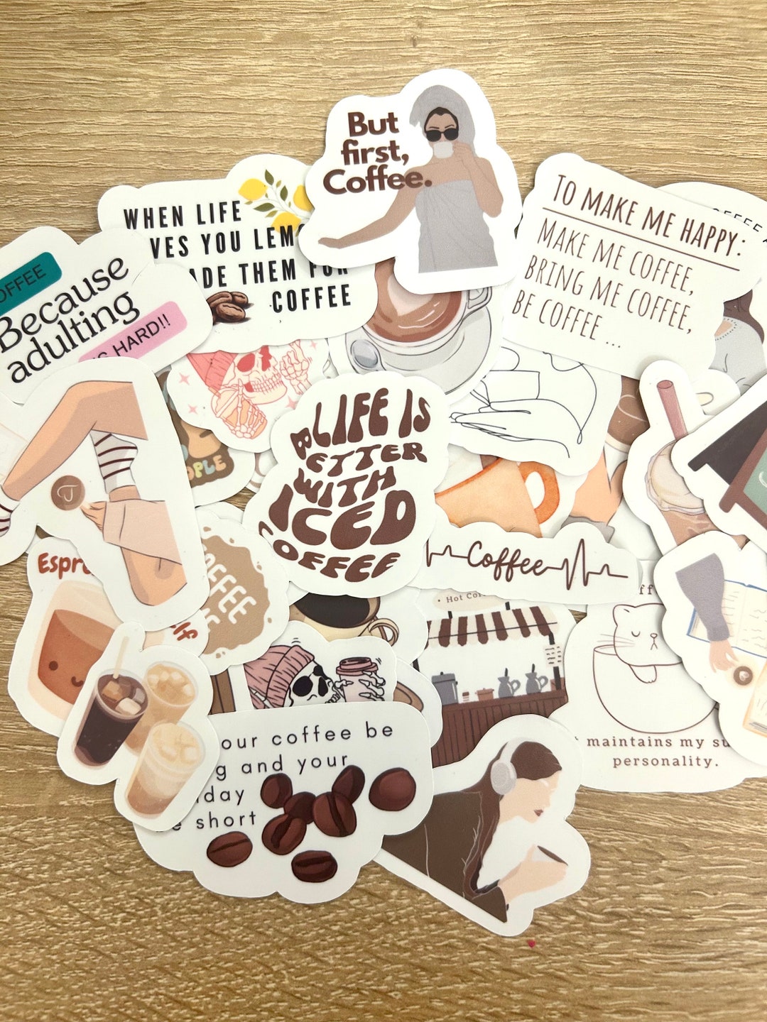 Sticker Pack- Coffee Lovers Sticker Pack - Etsy