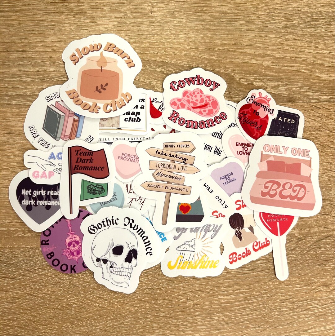Sticker Pack Book Tropes Pack, Booktok - Etsy
