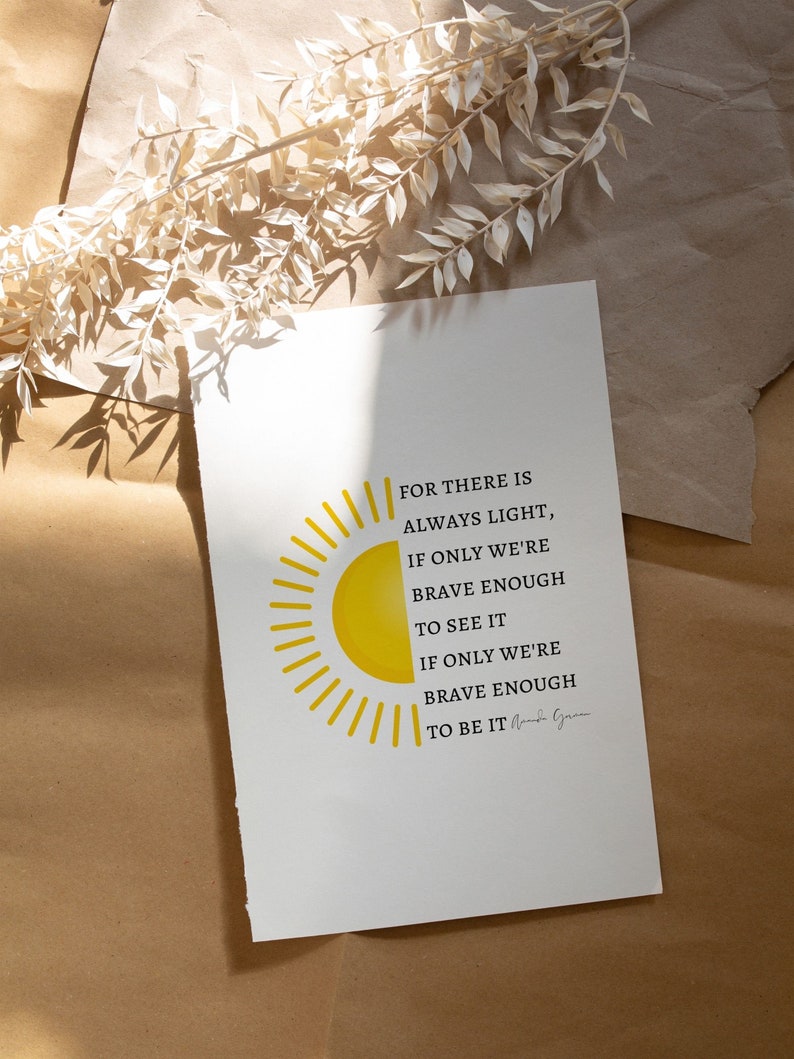 Amanda Gorman Poem DIGITAL Download Print, Inspirational, Poetry ...