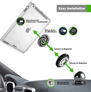 SMART & EASY Magnetic Car Mount Phone Holder silver - Etsy