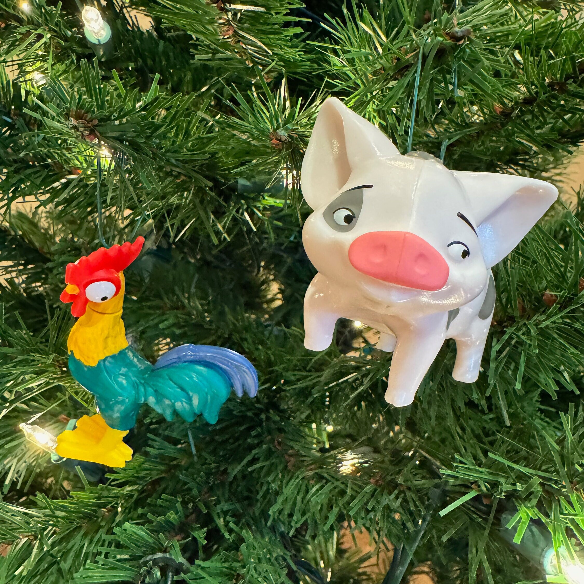Disney 50th Anniversary Happy Meal Toy Ornaments Hei Hei and Pua - Etsy