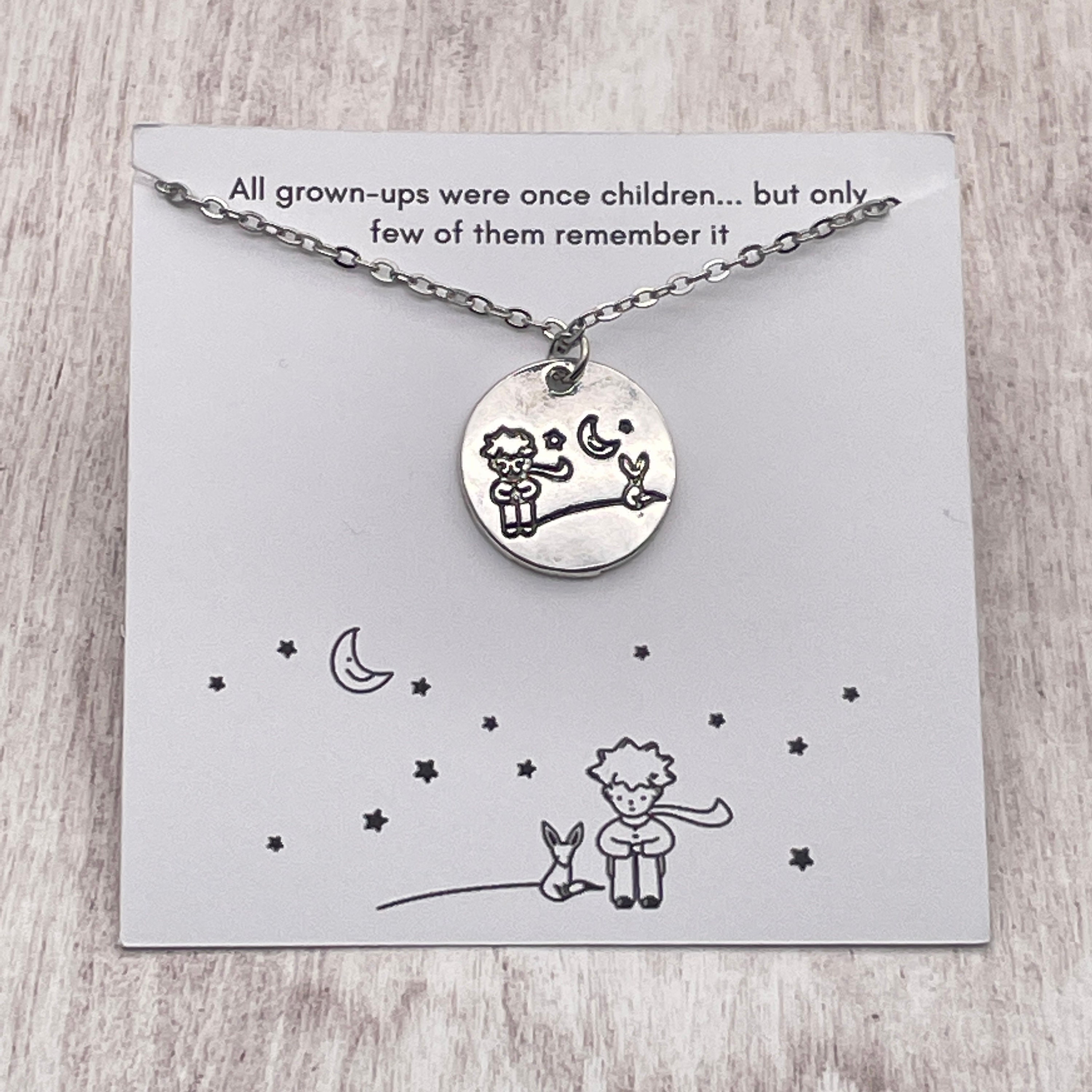 Little Prince Necklace: Stainless Steel Pendant, Literary Gift ...