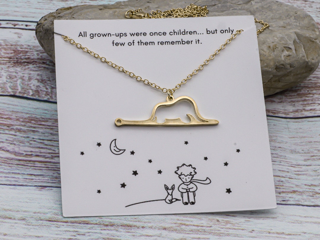 A Hat or a Boa Little Prince Necklace, the Little Prince Gift, Gift for ...