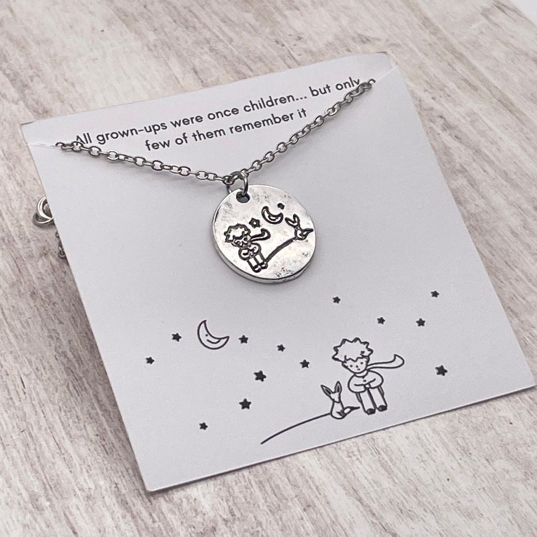 Little Prince Necklace: Stainless Steel Pendant, Literary Gift ...