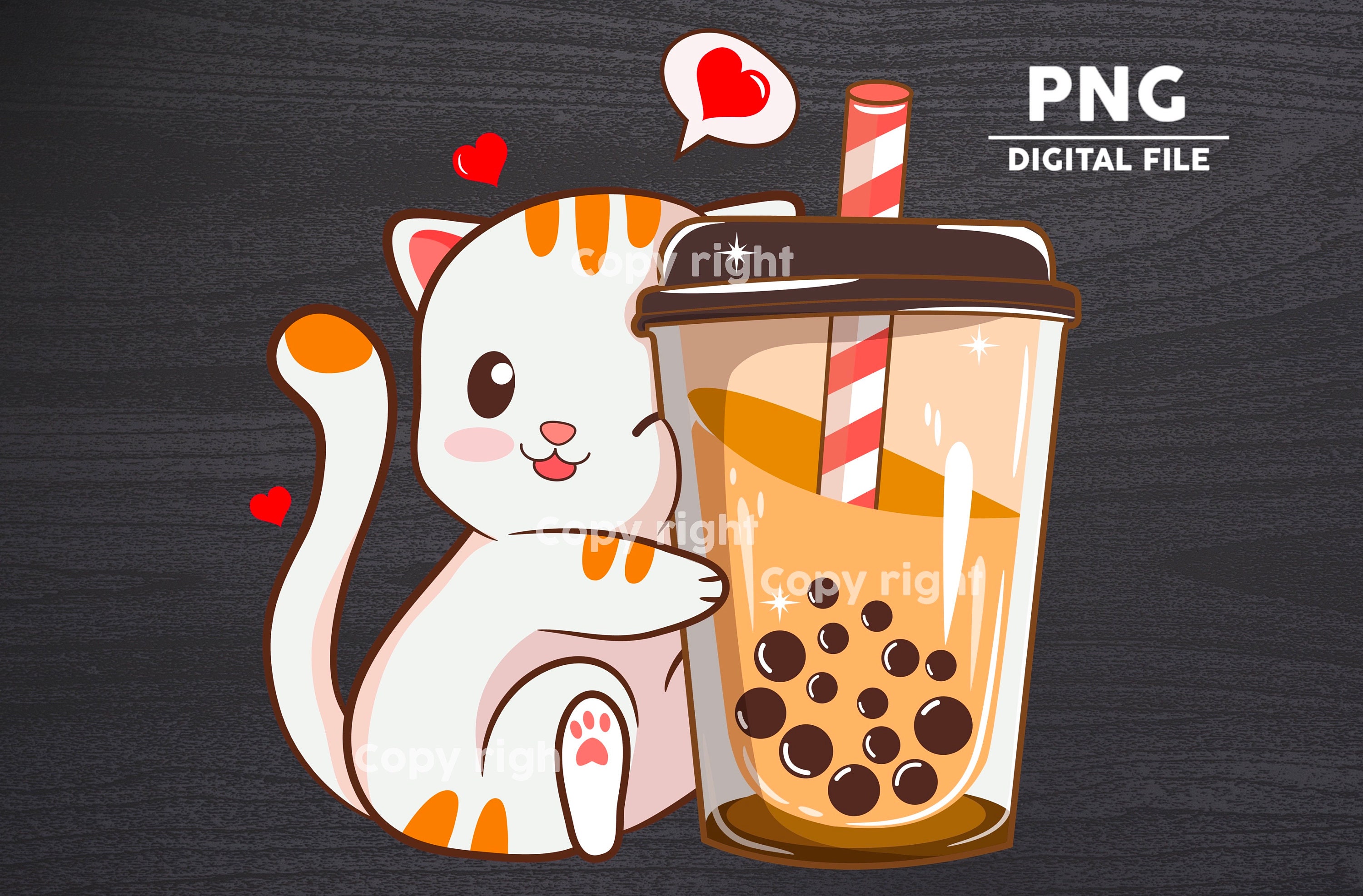 Boba Cat Png Cat Boba Png Boba Tea Cat Png Cat Tea Kawaii - Etsy Canada