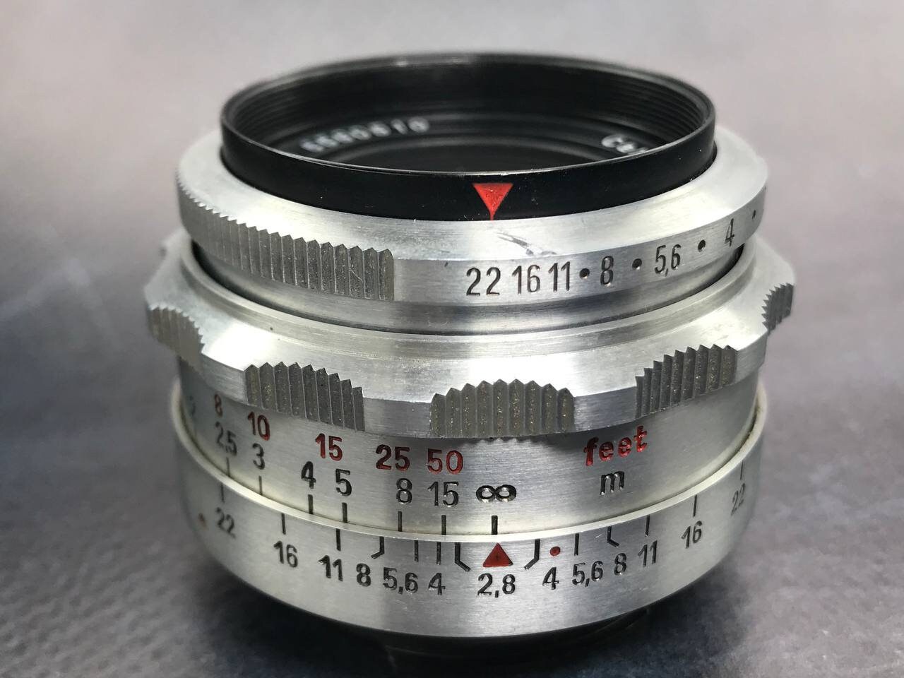 Vintage Carl Zeiss Jena Tessar 50mm F/2.8 Lens Altix Mount Classic ...