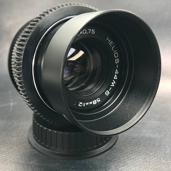 ANAMORPHIC Helios 44m 2/58mm Cine Mod Lens, Sony Nex Mount Vintage Lens ...