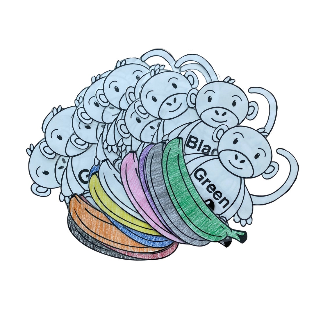 Monkey Color Matching | Printable | Learning Colors | Teaching Colors ...