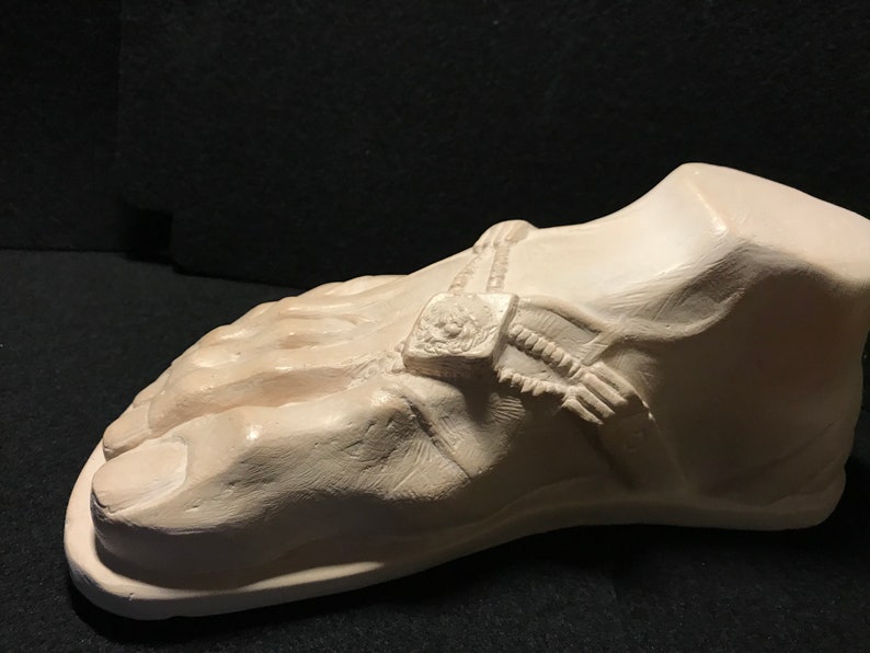 Ancient Roman Right Foot Wearing a Sandal Statue With a Lion - Etsy