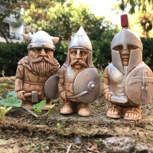 Warriors Art Sculpture, 3-item Set Mini Statues, Roman Soldier, Ottoman ...