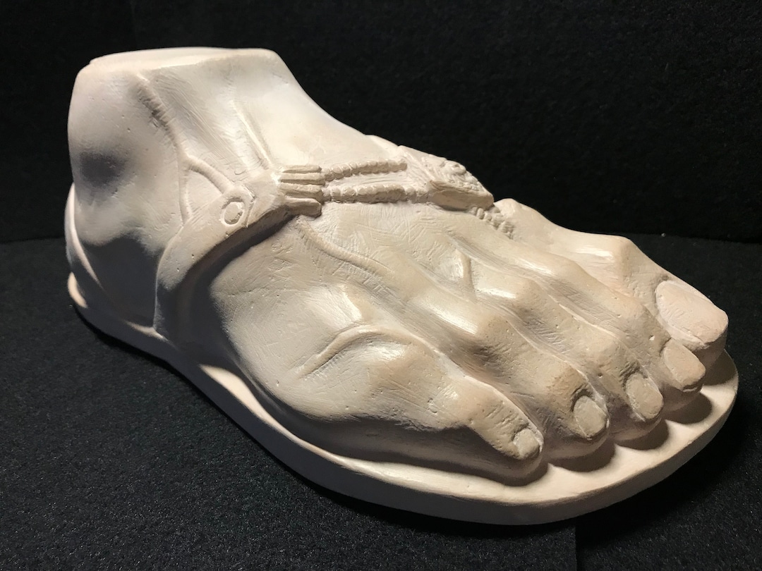 Ancient Rome Art , Roman Foot Sculpture, Classical Marble-look ...