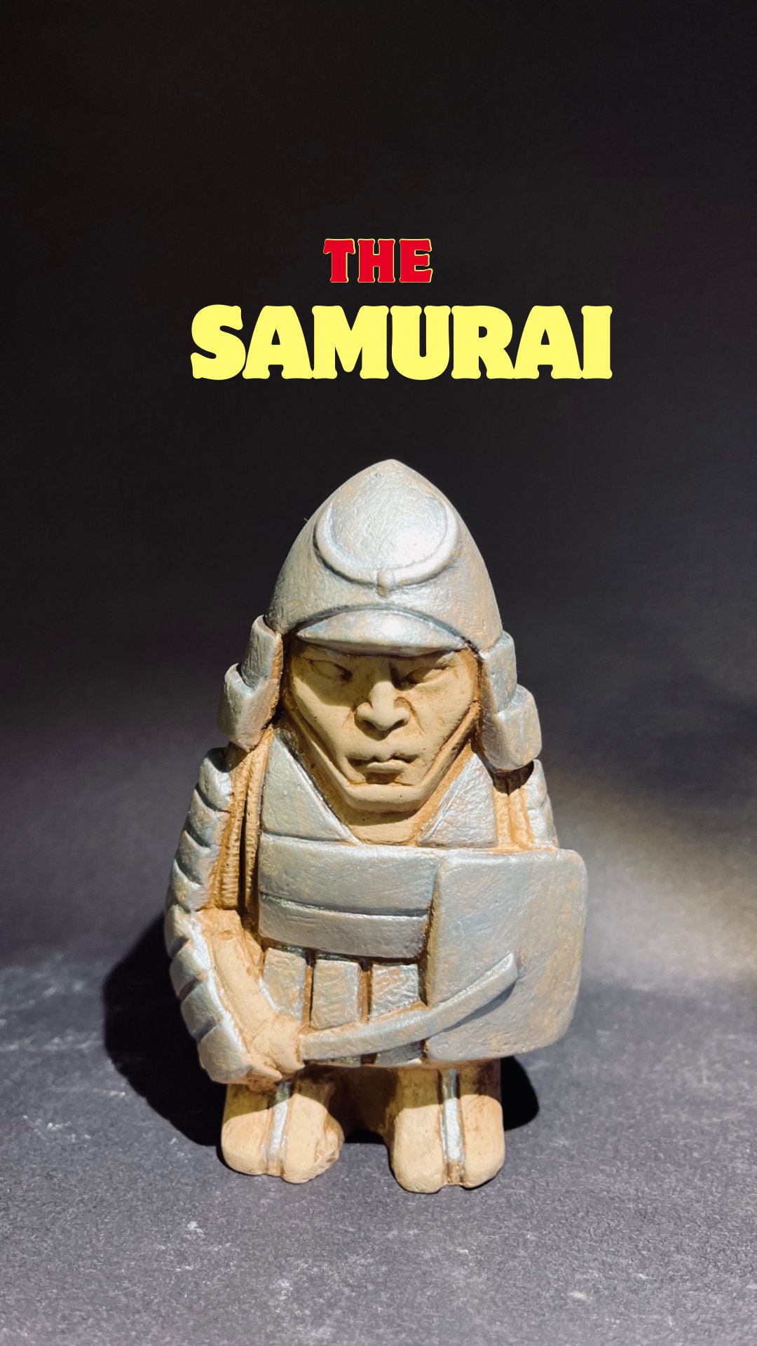 Samurai Unique Mini Statue, Samurai Figurine, Decor Gift, Ceramic ...