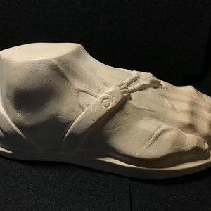 Ancient Roman Right Foot Wearing a Sandal Statue - With a Lion Buckle ...