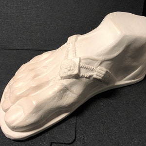 Ancient Roman Right Foot Wearing a Sandal Statue - With a Lion Buckle ...