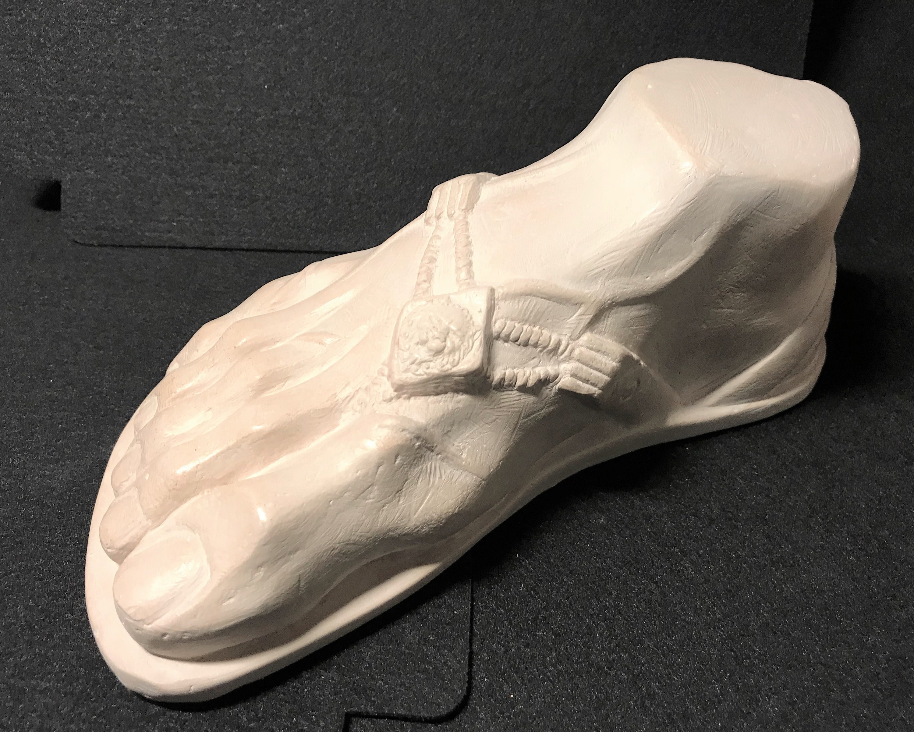 Ancient Roman Right Foot Wearing a Sandal Statue With a Lion - Etsy