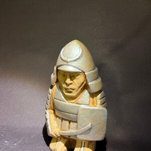Samurai Unique Mini Statue, Samurai Figurine, Decor Gift, Ceramic ...