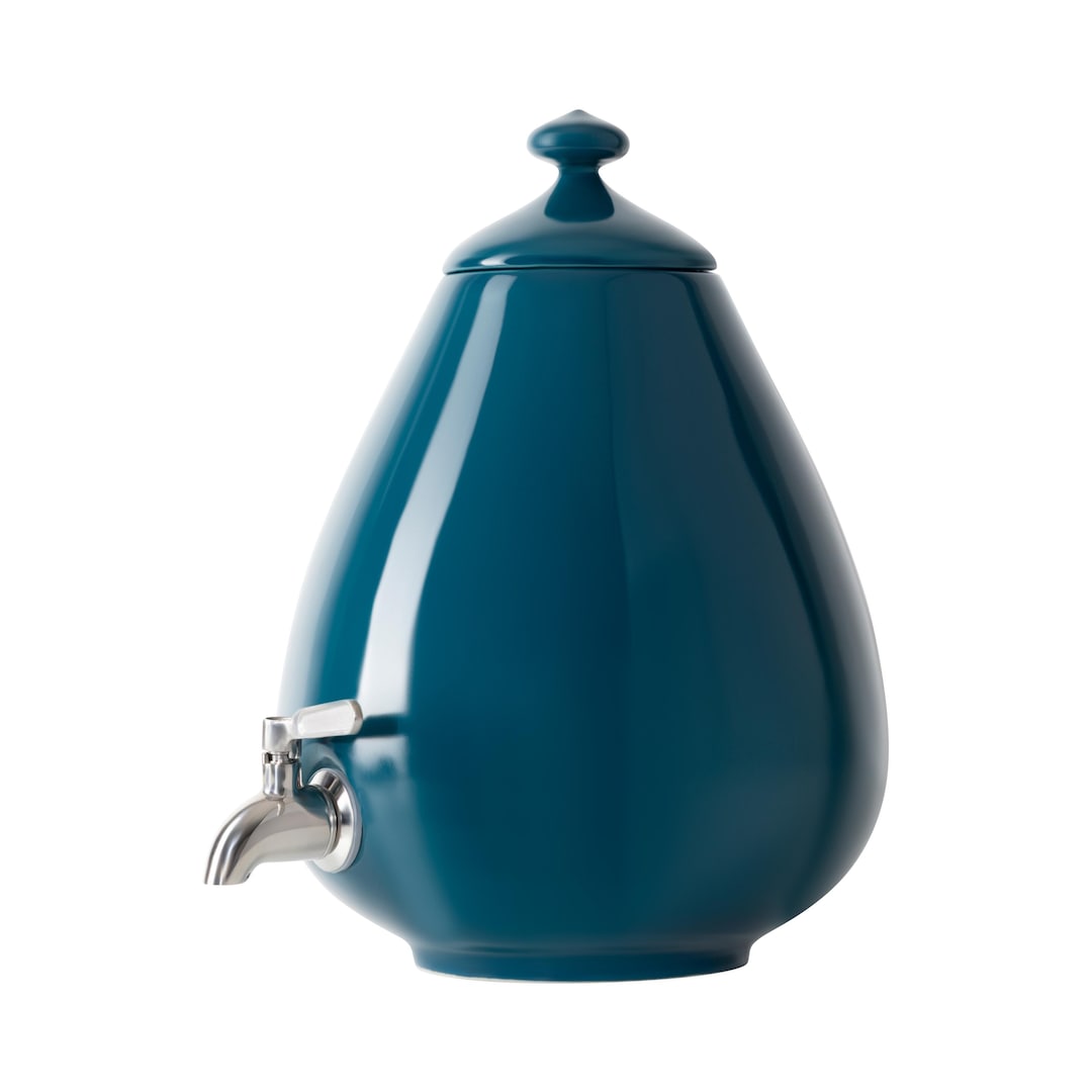 Ceramic Water Dispenser (crock) With Metal Tap - Approx. 1.3 Gal. (5L ...