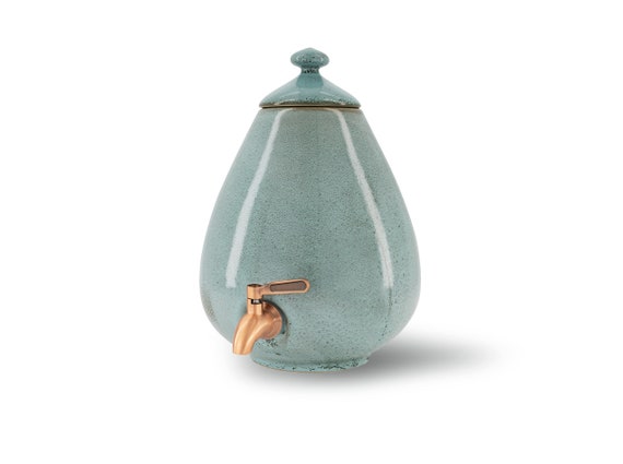 Ceramic Water Dispenser crock With Metal Tap 1.3 Gal. 5L | Etsy