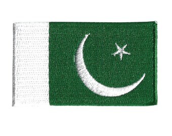 Set of 2 Pakistan Flag Iron on Screen Print Transfers for Fabrics ...
