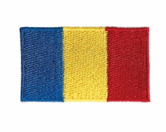 ROMANIA FLAG PATCH Iron-on Embroidered Applique Top Quality - Etsy
