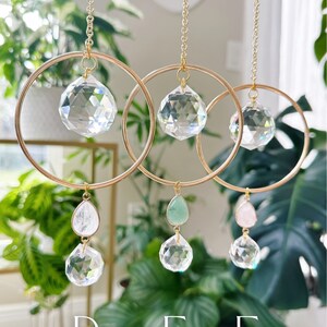 Gold Agate Pendant Suncatcher, Agate Bead Stones, Suncatchers for ...