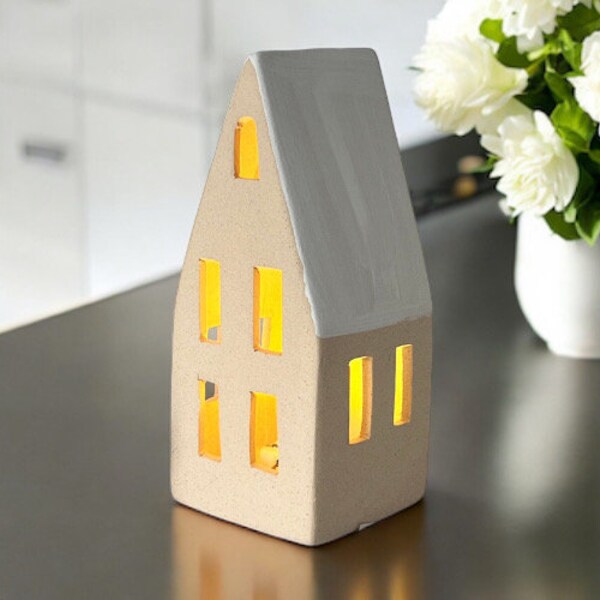 Ceramic House Tealight - Etsy UK