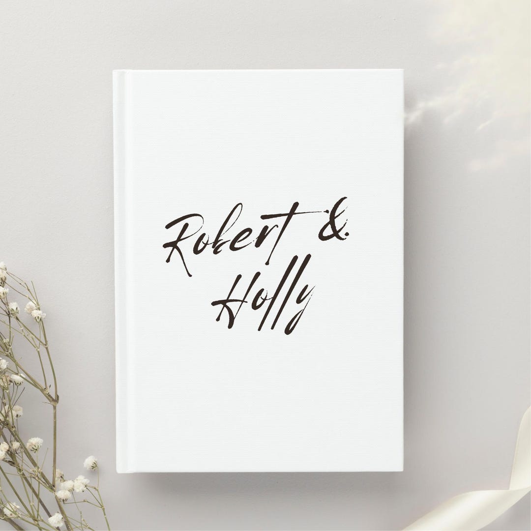 Personalized Wedding Photo Album Custom Love Story Book Hardcover Photo ...